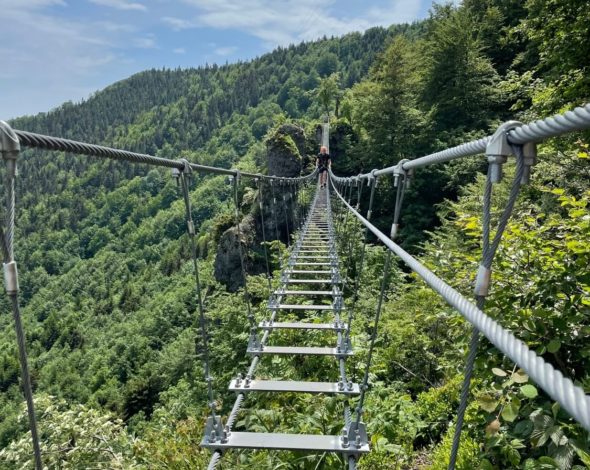 Ferraty Skalka: Výzva, Komín a nejdelší lanový most na Slovensku ...